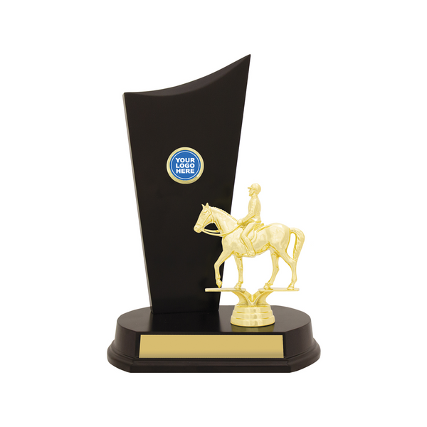 Equestrian Timber Crest Trophy – THE TROPHY CORNER